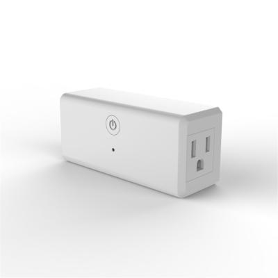 China WiFi Smart Plug with 2 Grounded Outlets 15A 120V Remote Control for sale