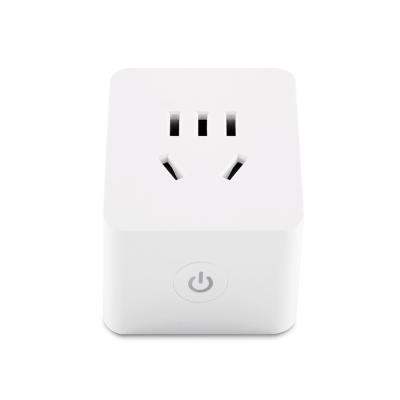 China 10A Chinese Standard Smart Wi-Fi Plug with Power Metering Socket for sale