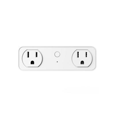 China Smart Dual Plug DPS3101D WiFi Outlet 16A 230V with Energy Monitoring for sale