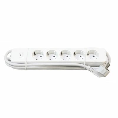 China European Standard 16A Wi-Fi Smart Power Strip with Power Metering 5 Way for sale