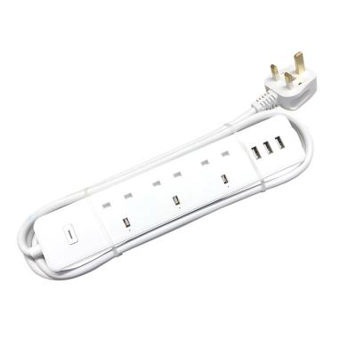 China 3 Way +USB UK Standard 13A Wi-Fi Smart Power Strip Power Sub-control Version for sale