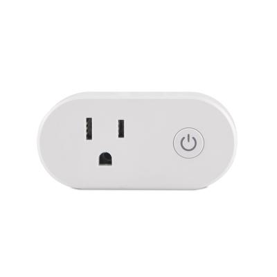 China US Standard 15A Wi-Fi Smart Plug with Remote Control and Voice Compatibility for sale