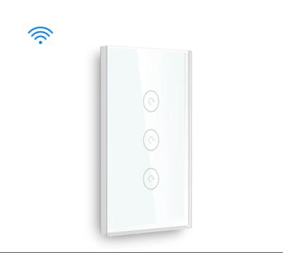 China 3Gang 118mm Wi-Fi Touch Switch US Standard for sale