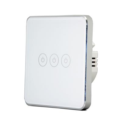 China Zigbee Smart Switch 3 Gang No Neutral Wire Required 100-240V AC for sale