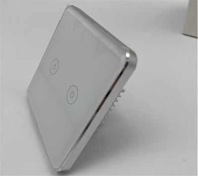 China Zigbee Smart Switch No Neutral Wire 2 Gang Single Live Wire 110V 240V for sale