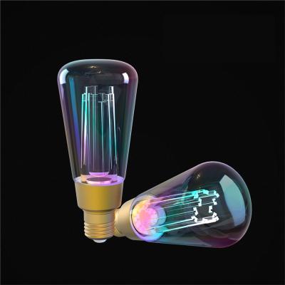 China Smart Column Light 5W E27 LED Filament Bulb Dimmable Retro ST64 for sale