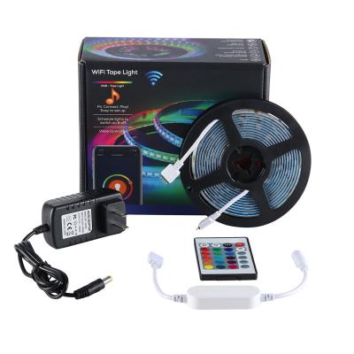 China Smart RGBCCT LED Strip Light 5M Wi-Fi IR Remote Control 24V for sale