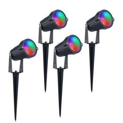 China Smart RGB Outdoor Landscape Spotlight 12V Waterproof Garden Lighting String Light for sale