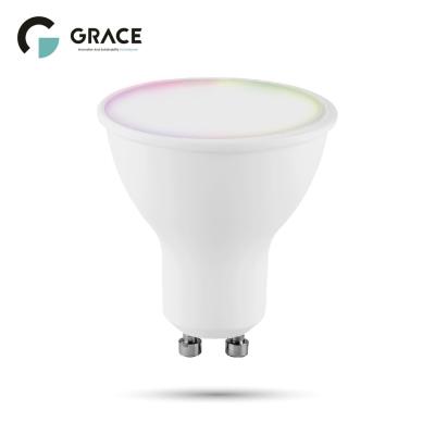 China GU10 Wi-Fi Bluetooth RGB CCT Smart Bulb 5W 350LM Dimmable for sale