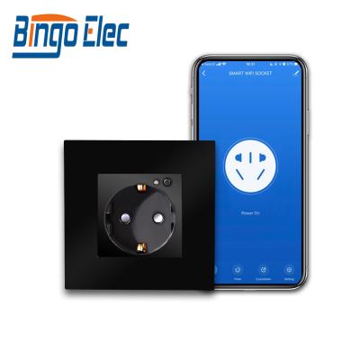 China Bingoelec Smart In-Wall Outlet Voice Control Alexa Google IFTTT 15A WiFi for sale