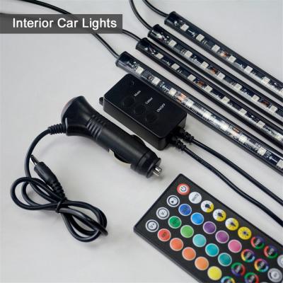 China Smart Interior Car LED Lights Wi-Fi Bluetooth Dual Mode Dream Color Music Sync Alexa Google for sale
