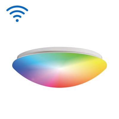 China WiFi RGBCW LED Flush Mount Ceiling Light Puff Series 24W Smart Dimmable for sale