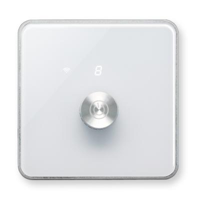 China ZigBee Dimmer Switch 1 Gang Knob Level Display Touch Panel 110V 240V for sale