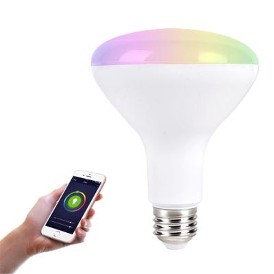 China Smart RGB CCT Dimmable BR30 LED Bulb 9W 650Lumen E26 Base for sale