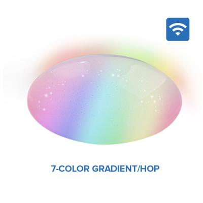 China Smart WiFi LED Ceiling Light RGBW CCT Adjustable 24W Dimmable for sale
