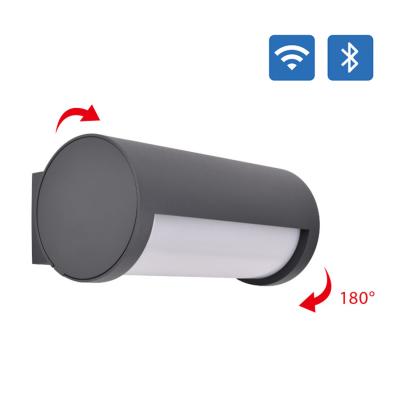 China Smart LED Wall Lamp 180° Adjustable IP65 WiFi Bluetooth CCT Dimmable 20W for sale