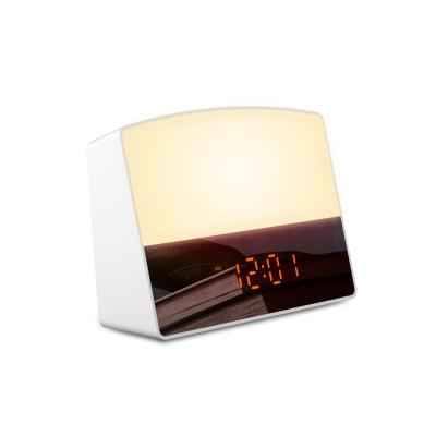 China Wake Up Light JW-2010D Sunrise Alarm Clock with 7 Colors and 20 Brightness Levels for sale