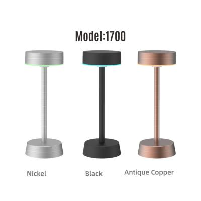 China Smart Cordless Table Lamp Rechargeable Night Light 3000K Waterproof IP54 for Living Room Bedroom Camping for sale