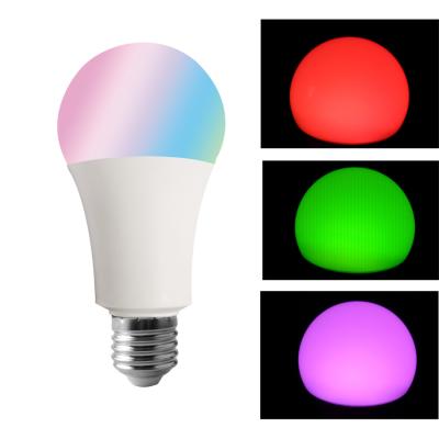 China Zigbee RGBCW Smart Bulb 9W Dimmable LED Light Bulb E27 Base for sale