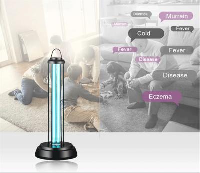 China Smart UV Germicidal Lamp 40W with Remote Control and Timer for Home Office Disinfection for sale