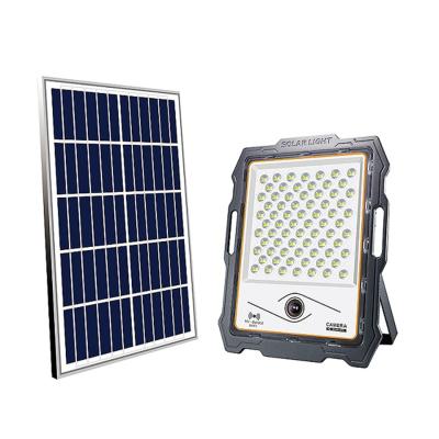 China Unistone 200W Wireless Solar Light with 2MP WiFi Camera for Outdoor Security for sale