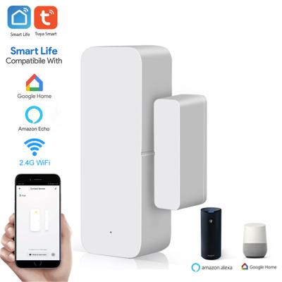 China WiFi Door Sensor WL-19DWT Smart Home Security Magnetic Detector 100m Range for sale