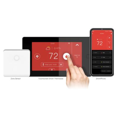 China 24V Smart Wi-Fi Thermostat Touchscreen for US Market 7 Day Programmable for sale