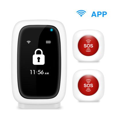 China Tuya SOS Alarm System with 2 SOS Buttons KOS-608108D 110V Emergency Alert for sale