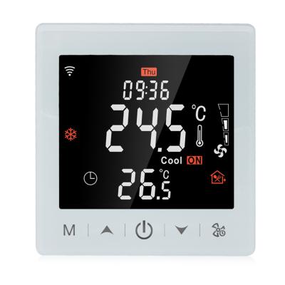 China R9W.963 WiFi Modbus Fan Coil Thermostat Programmable LCD Smart Thermostat Works with Alexa Google 485 for sale