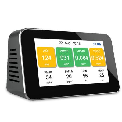 China CO2 Detector PM2.5 TVOC HCHO Monitor DM601B Air Quality Tester for sale