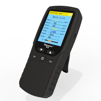 China Dienmern DM106A Air Quality Monitor PM1.0 2.5 10 Formaldehyde TVOC Temperature Humidity AQI Gas Meter for sale