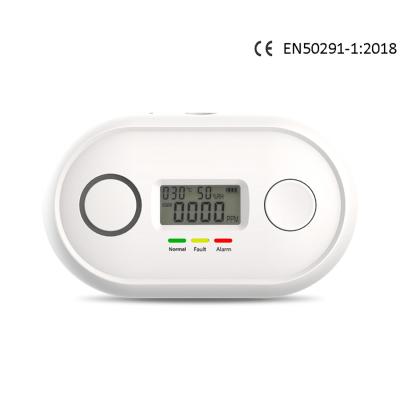 China WiFi Carbon Monoxide Detector LCD Display Voice Alarm Temperature Humidity Sensor 120V for sale