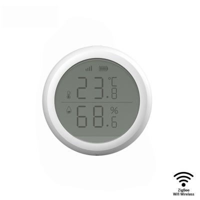 China Tuya ZigBee Temperature and Humidity Sensor ZMHS Indoor Smart Monitor for sale