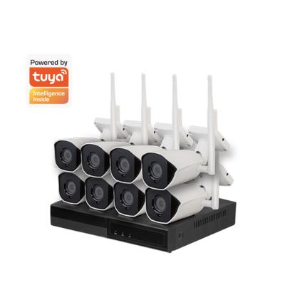 China Tuya WiFi NVR Security Camera System 1080p Home CCTV Kit Waterproof Video Surveillance for sale