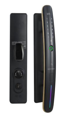 China Tuya WiFi Smart Door Lock with Fingerprint Digital Door Viewer Camera for Home Security for sale