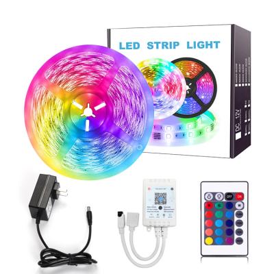 China LED Strip Lights 12V 5m Color Changing Dimmable Remote Control Waterproof Energy Saving Low Power for sale