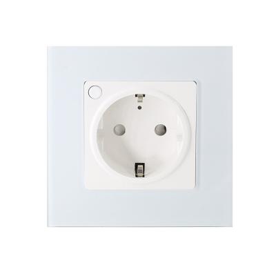 China Tuya Smart WiFi Wall Power Socket with Timer Remote Control Compatible Alexa Google Home 16A for sale
