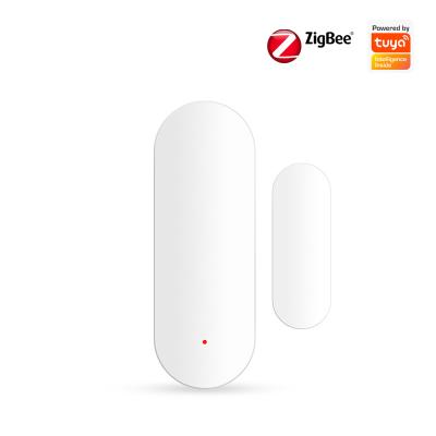 China Zigbee Tuya Smart Door Window Sensor App Remote Control Voice Alexa Google Assistant for sale