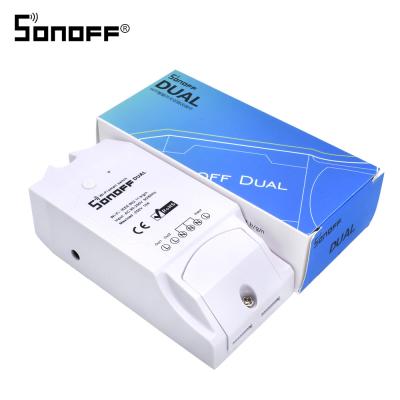 China SONOFF Dual Wireless WiFi Smart Switch Relay Module 10A 220V DIY Timing for sale