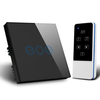 China Zigbee Tuya 3 Gang Smart Touch Switch Panel for Google Home Alexa Voice Control for sale