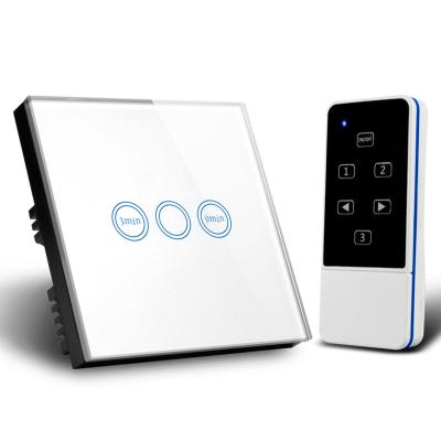 China Smart Home WiFi 1 Gang 240V Wireless Remote Control Timer Light Switch EU Standard for sale