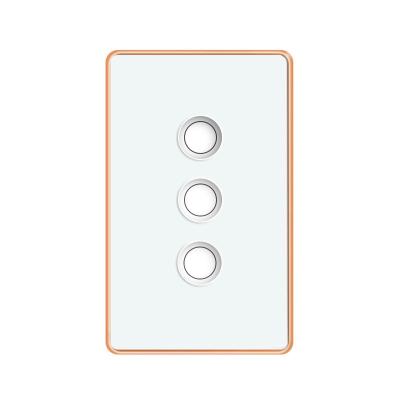 China Glomarket Smart Home Switch Zigbee Single Fire Line No Neutral Wire Recessed Glass Panel 110V 240V for sale
