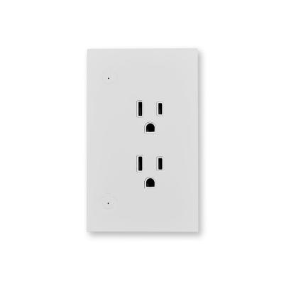 China Glomarket Smart WiFi Wall Outlet 16A US Standard Compatible with iOS Android In Wall Charger Socket for sale