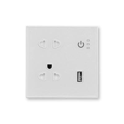 China Smart Power Strip 16A 2AC Input Individual Control 1 USB Port OEM Custom for Home Hotel Office for sale