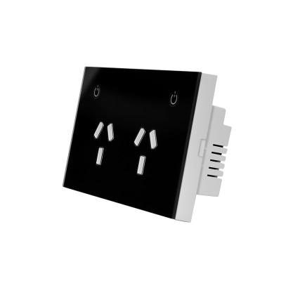 China Glomarket Au Tuya Smart In-Wall Outlet 16A WiFi Voice Control Remote Timing Smart Plug for sale