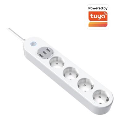 China Smart Power Strip with USB Charging Wi-Fi Remote Control Compatible with Alexa and Google Home 6 Outlets for sale