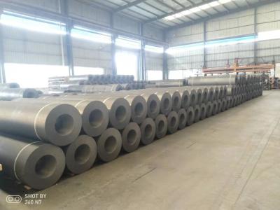 China RP600mm Carbon Graphite Electrode 24 Inch Diameter 8-9.4 μΩM Resistivity for Submerged Arc Furnace for sale