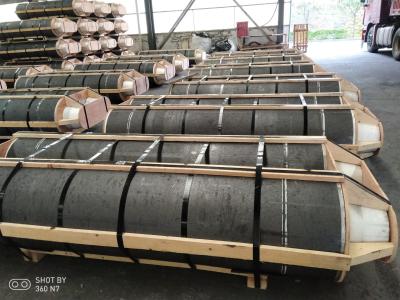 China 600mm 24 Inch Electrodes And Graphite 1.62-1.72 G/Cm3 Density  For Eaf Lf for sale