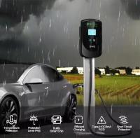China AC Output 22KW 2 EV Charging Station For Electric Car Waterproof 380v Input Voltage for sale