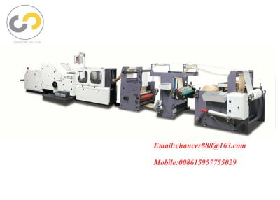 China 150pcs/minute Take away square bottom paper bag machine with multiple printer inline for sale